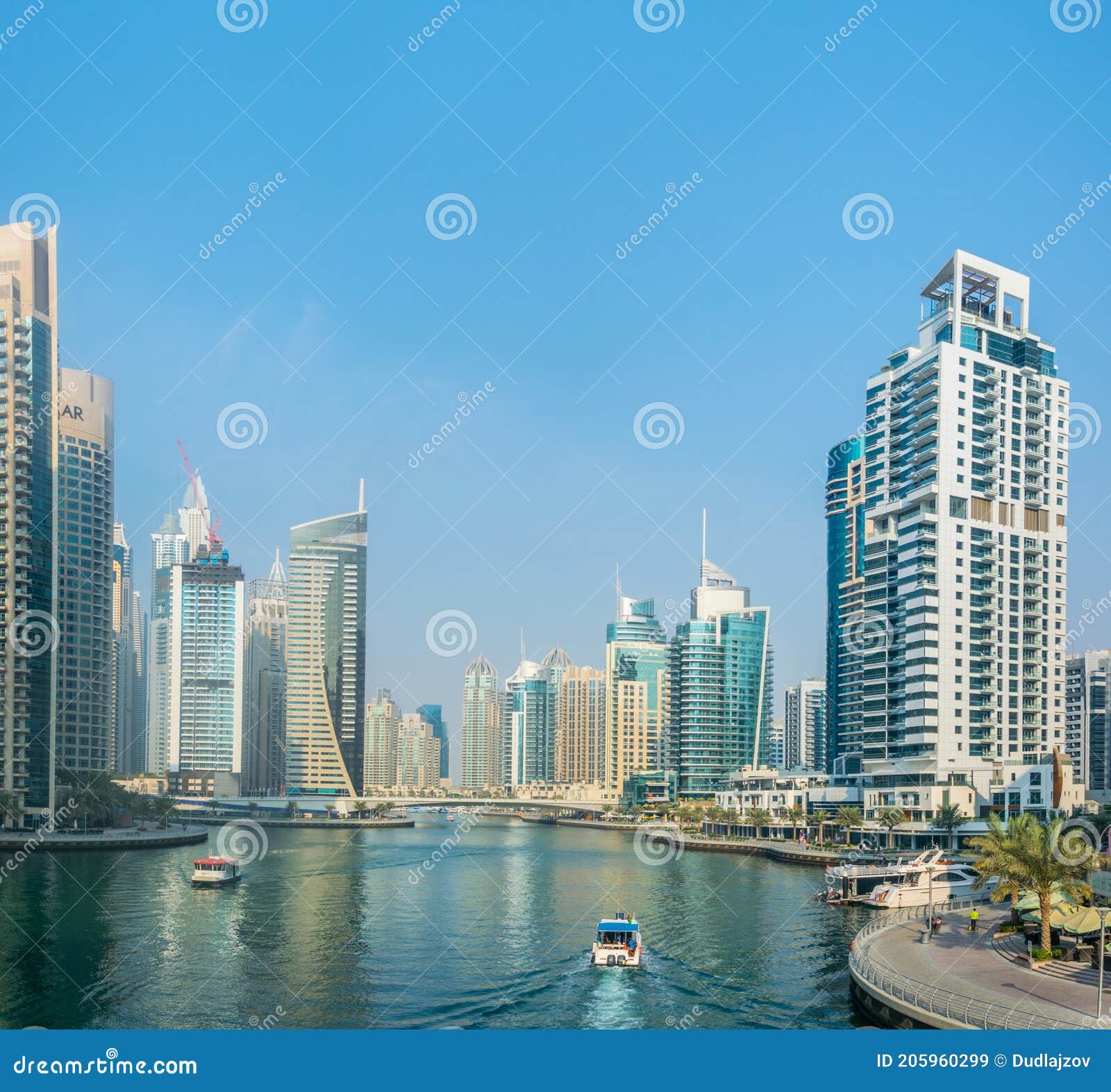 Waterfront of the Dubai Marina, UAE Editorial Stock Image - Image of ...