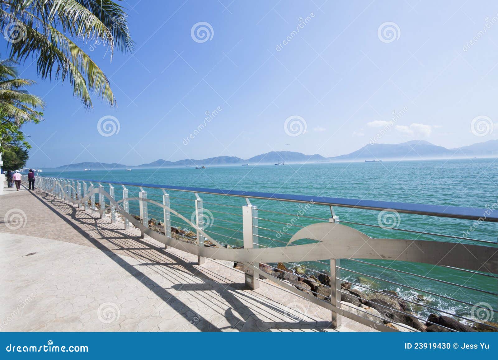 Waterfront in Hong Kong Along the Coast at Day Stock Photo - Image of ...
