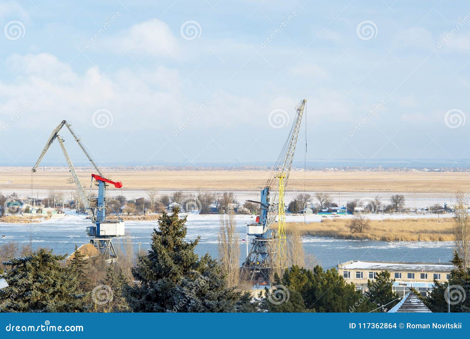 Waterfront Large Deep Rivers within the City Limits. Background Stock ...