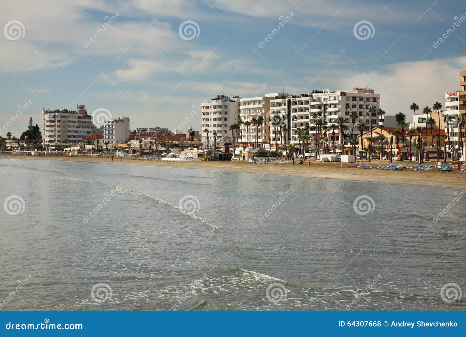 Waterfront in Larnaca Town. Cyprus Editorial Stock Photo - Image of ...