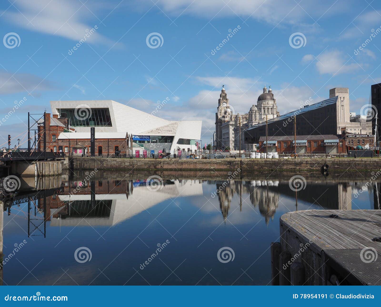 Waterfront in Liverpool editorial photo. Image of liverpool - 78954191