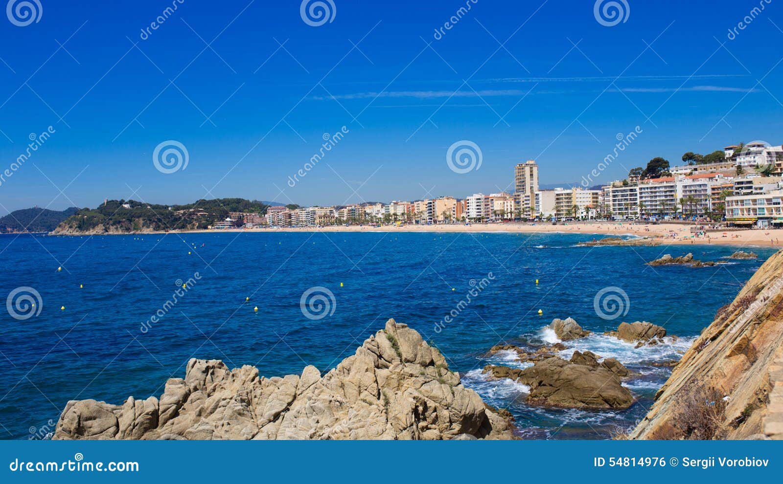 Waterfront of LLoret De Mar Costa Brava Spain Stock Photo - Image of ...