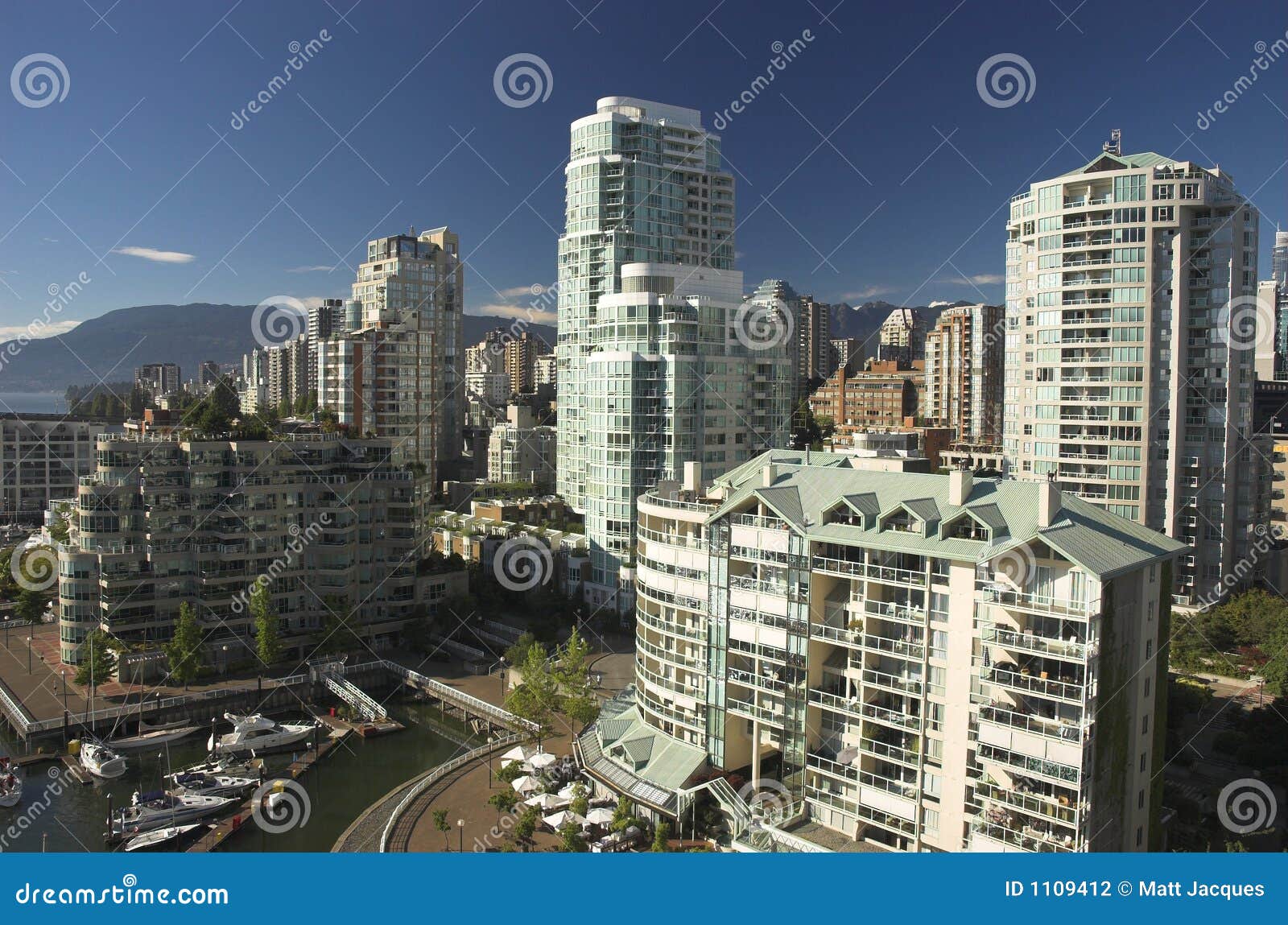 Waterfront luxury condos stock photo. Image of sunny, architecture ...