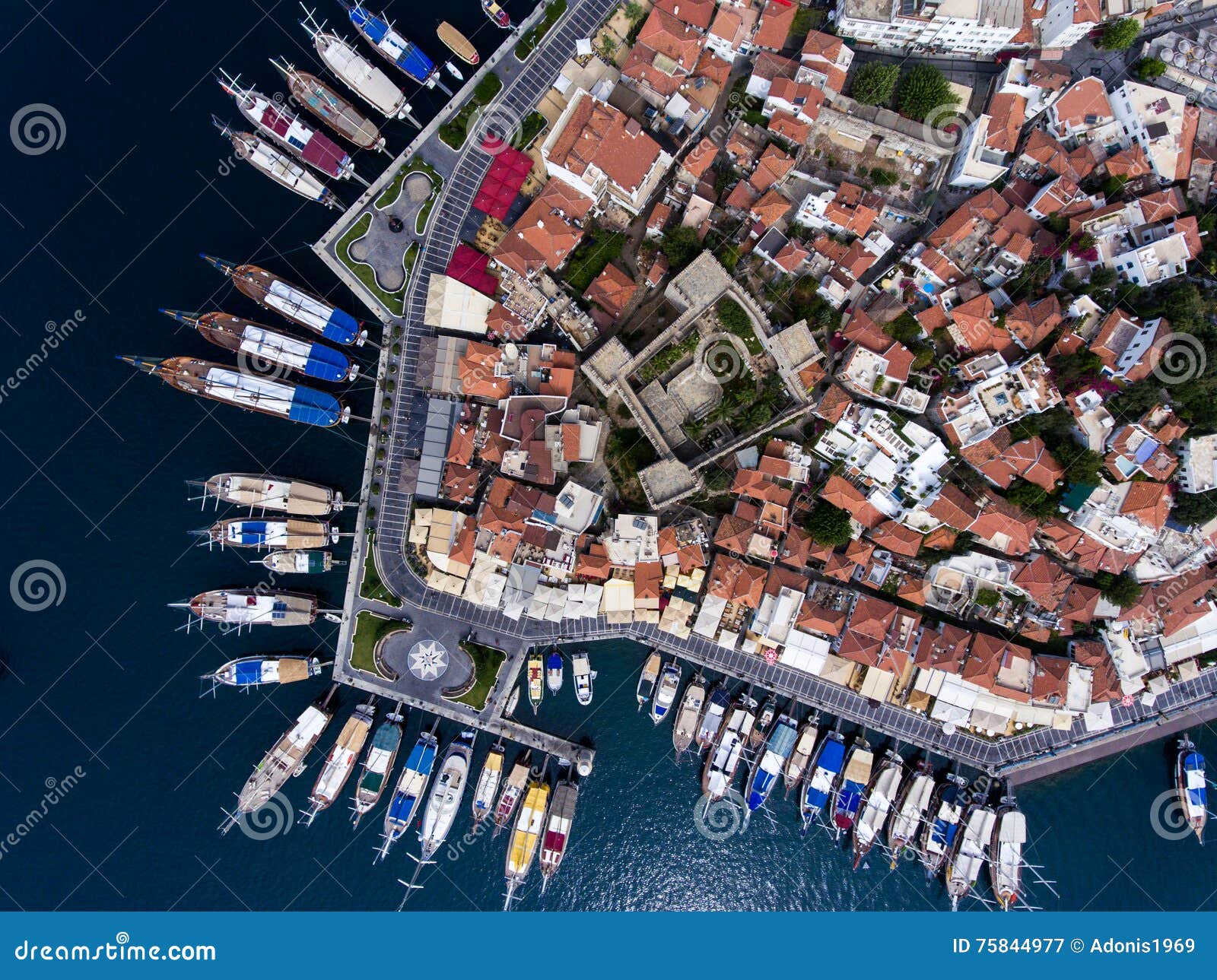Waterfront in Marmaris, Turkey Stock Image - Image of waters ...