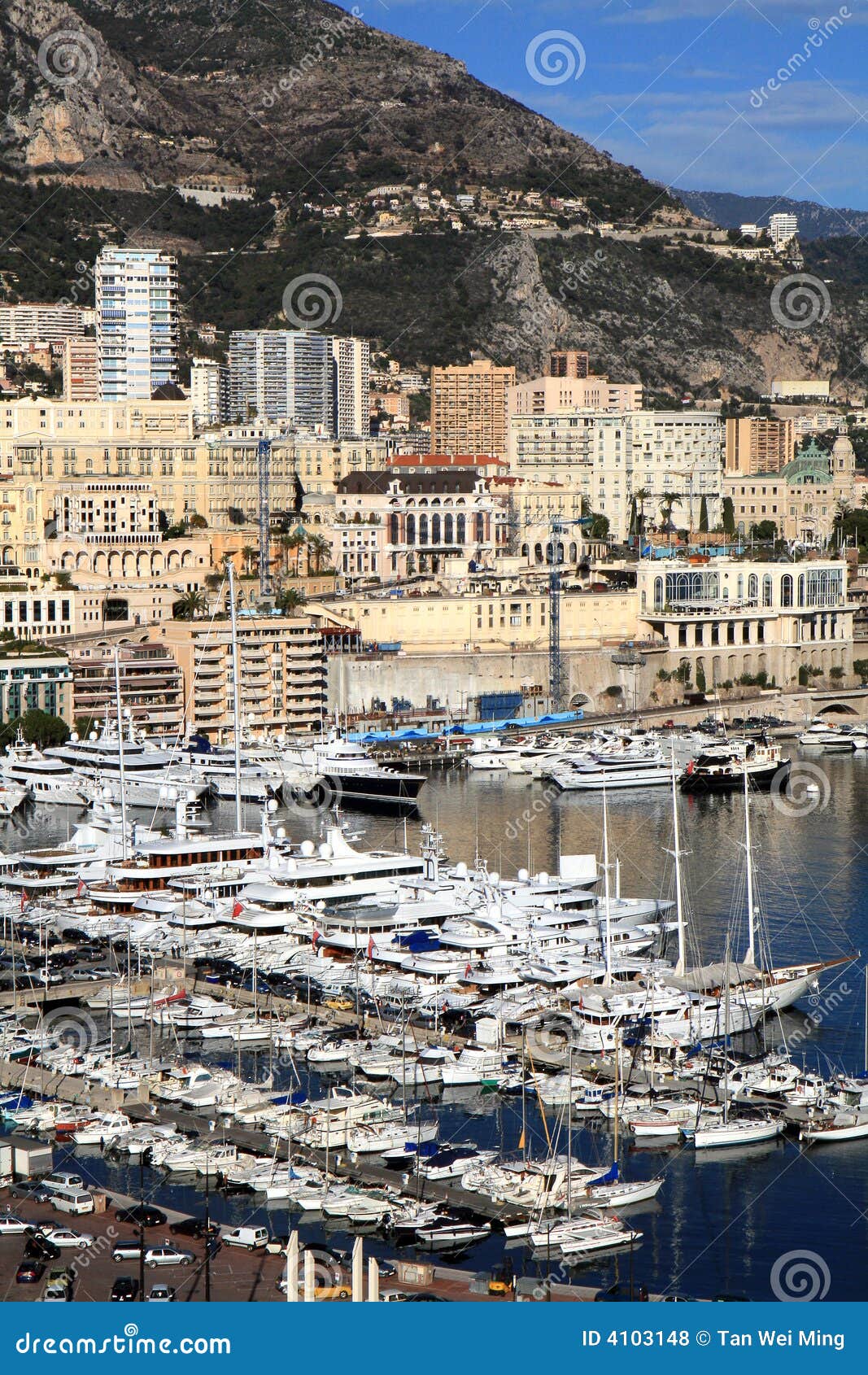 Waterfront of Monte Carlo in Monaco Stock Photo - Image of cruise ...