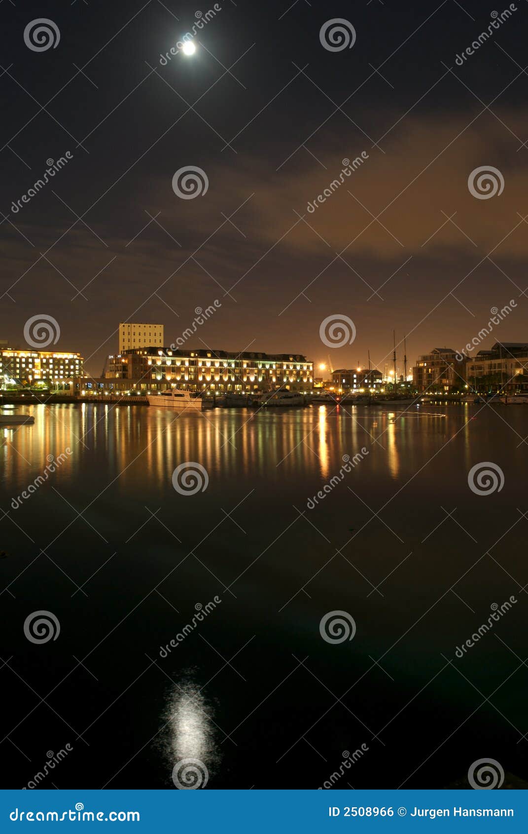 Waterfront at Night stock photo. Image of night, sunset - 2508966