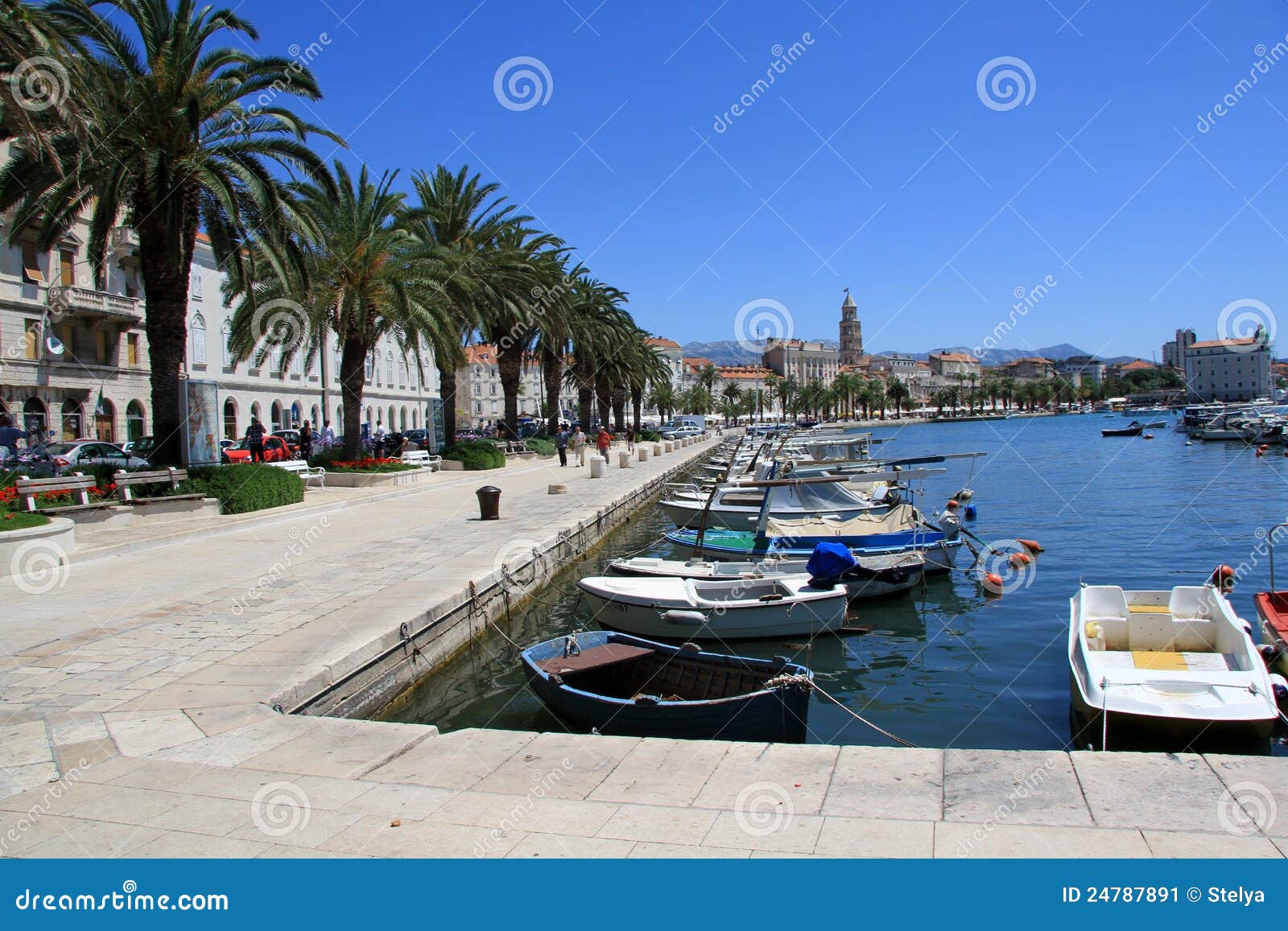 The Waterfront Promenade in Split Croatia Editorial Photo - Image of ...