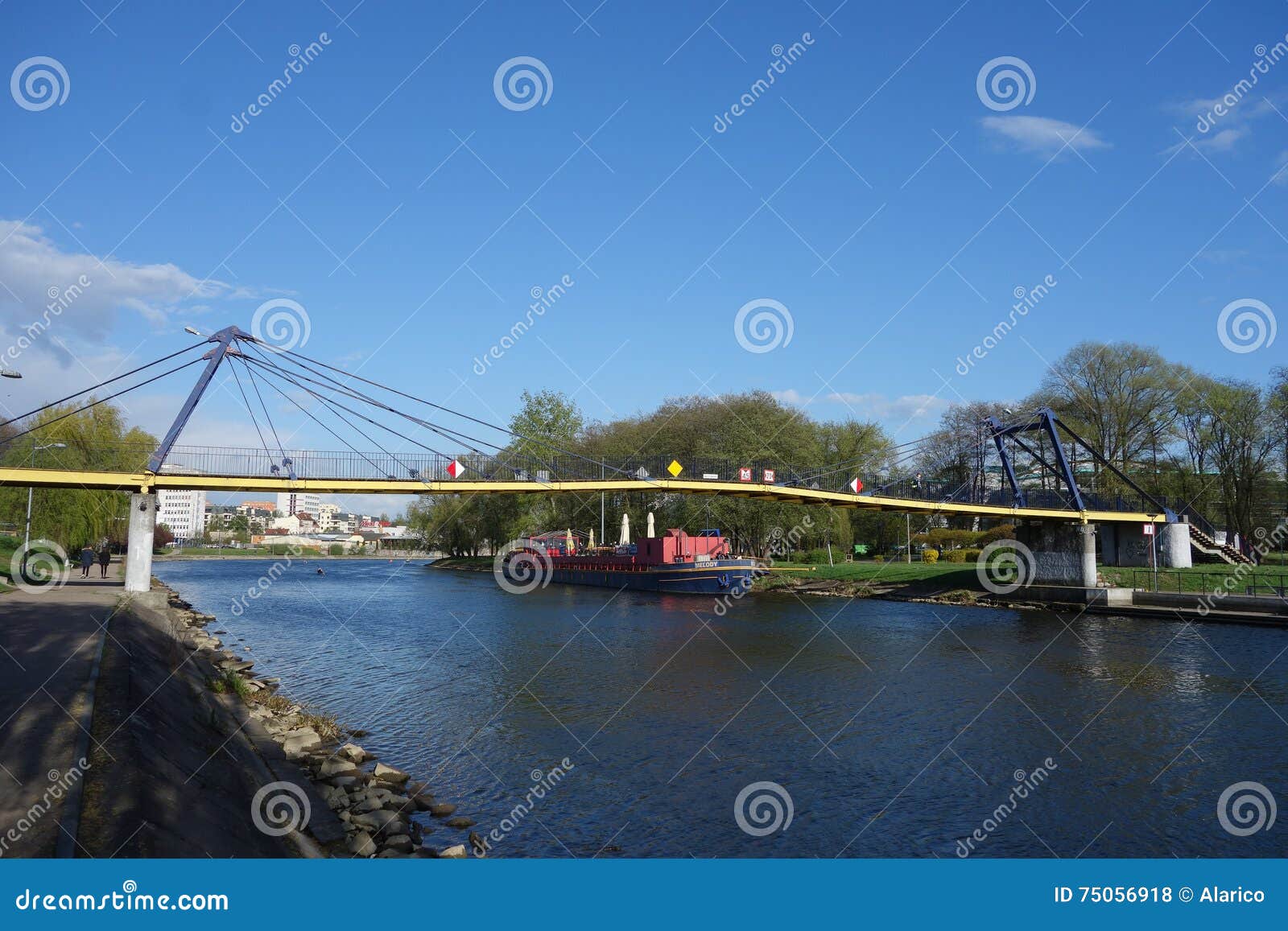 Waterfront on River Brda in Bydgoszcz Editorial Stock Photo - Image of ...