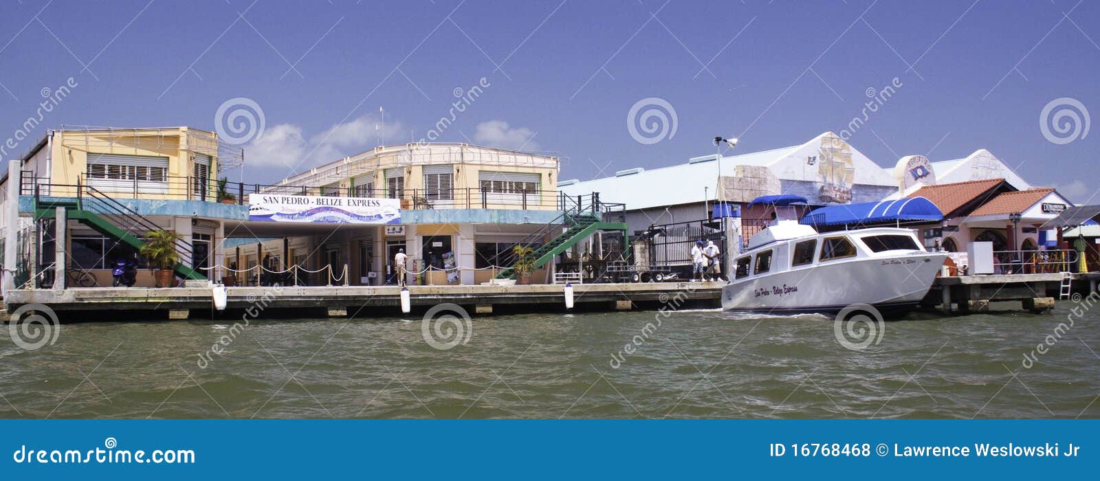 Waterfront Shops in Belize City, Belize Editorial Stock Photo - Image ...