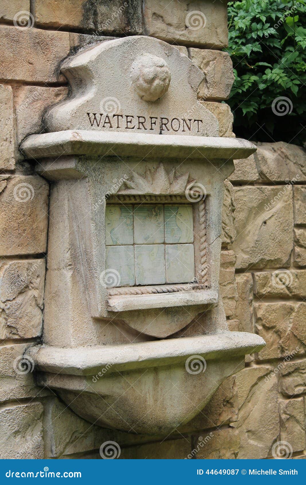 Waterfront Sign stock image. Image of docks, waterfront - 44649087