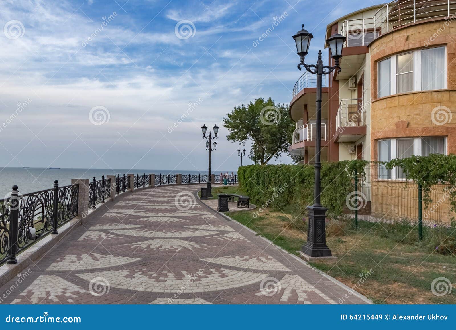 The Waterfront in the Town of Eisk on the Azov Se Stock Image - Image ...