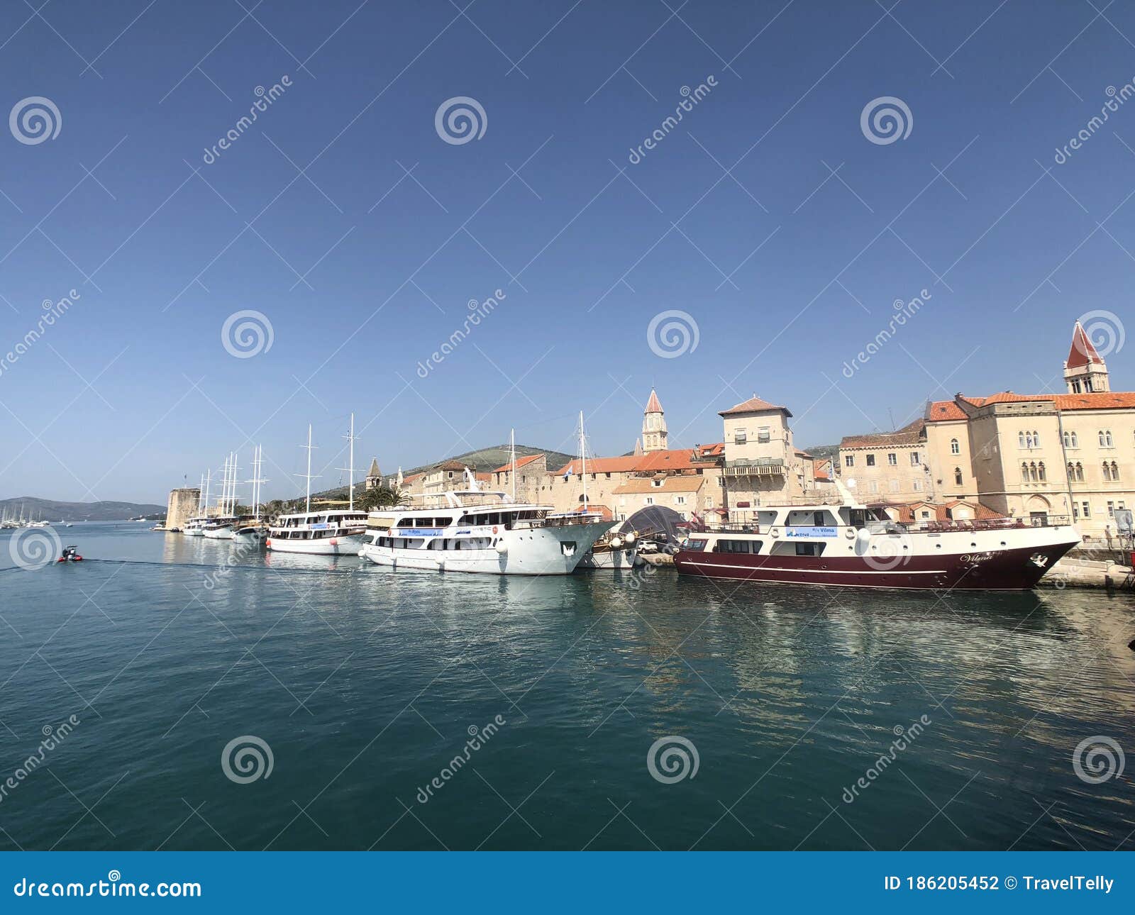 Waterfront in Trogir Croatia Stock Photo - Image of croatia, europe ...