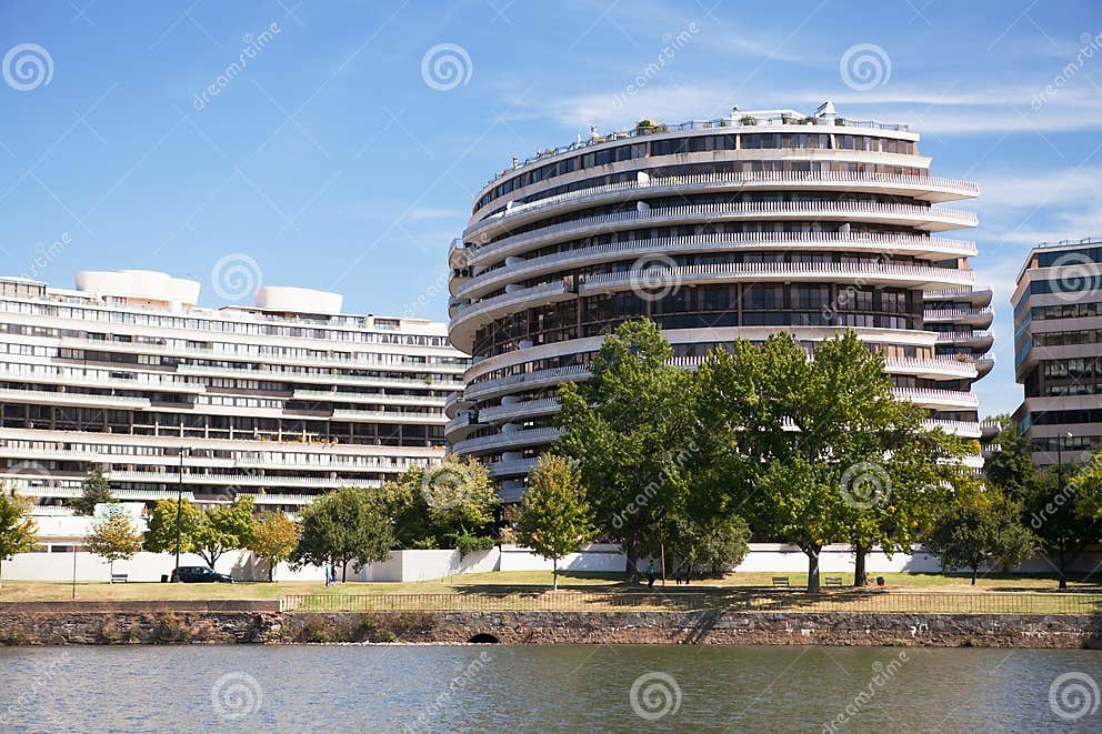 Watergate Complex, Washington DC Stock Image - Image of architecture ...