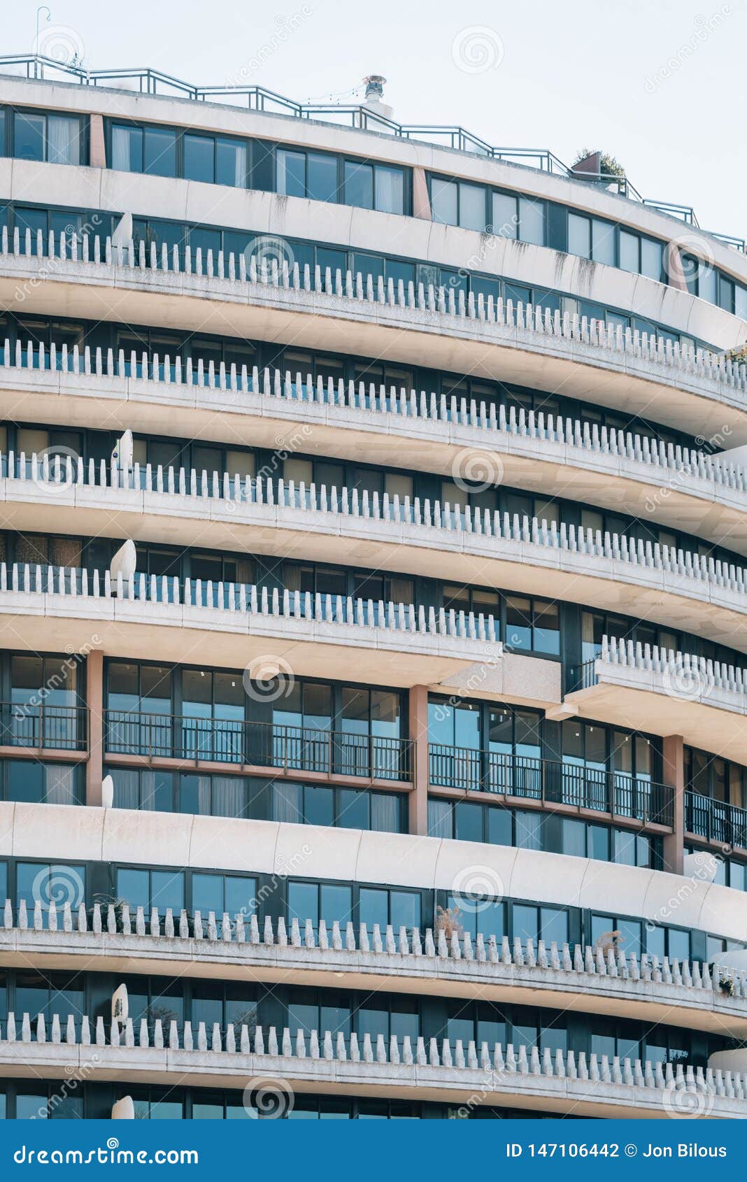 The Watergate Hotel, in Washington, DC Stock Photo - Image of landscape ...