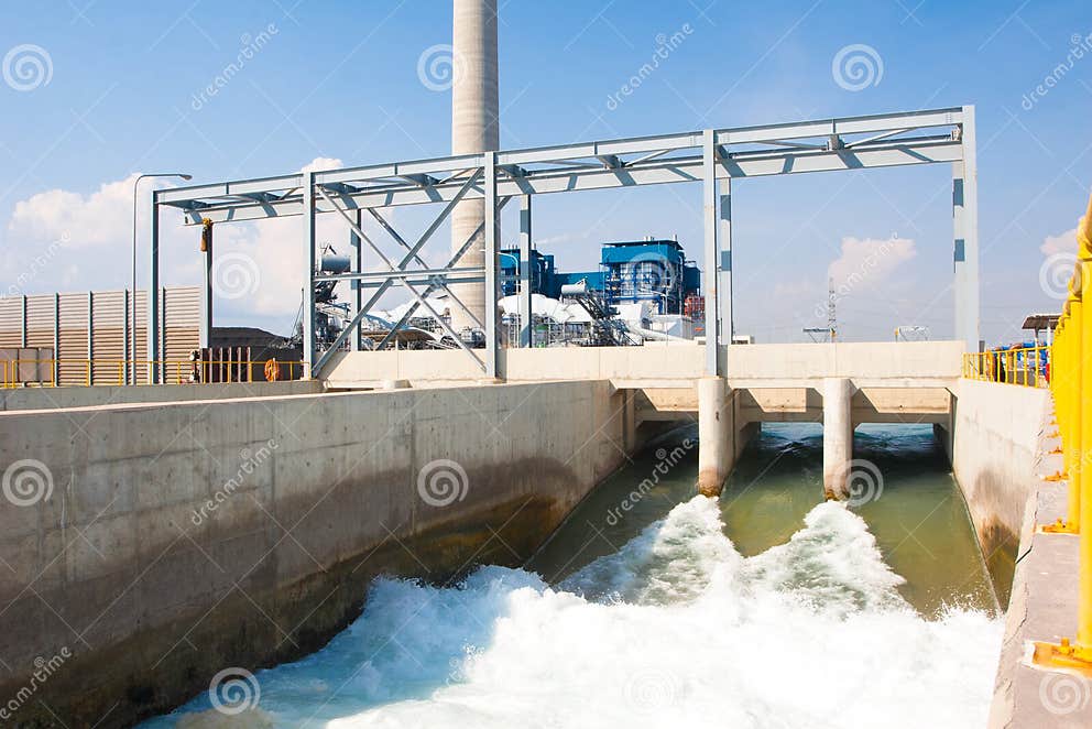 Watergate Release Clean Water after Treated Stock Image - Image of ...