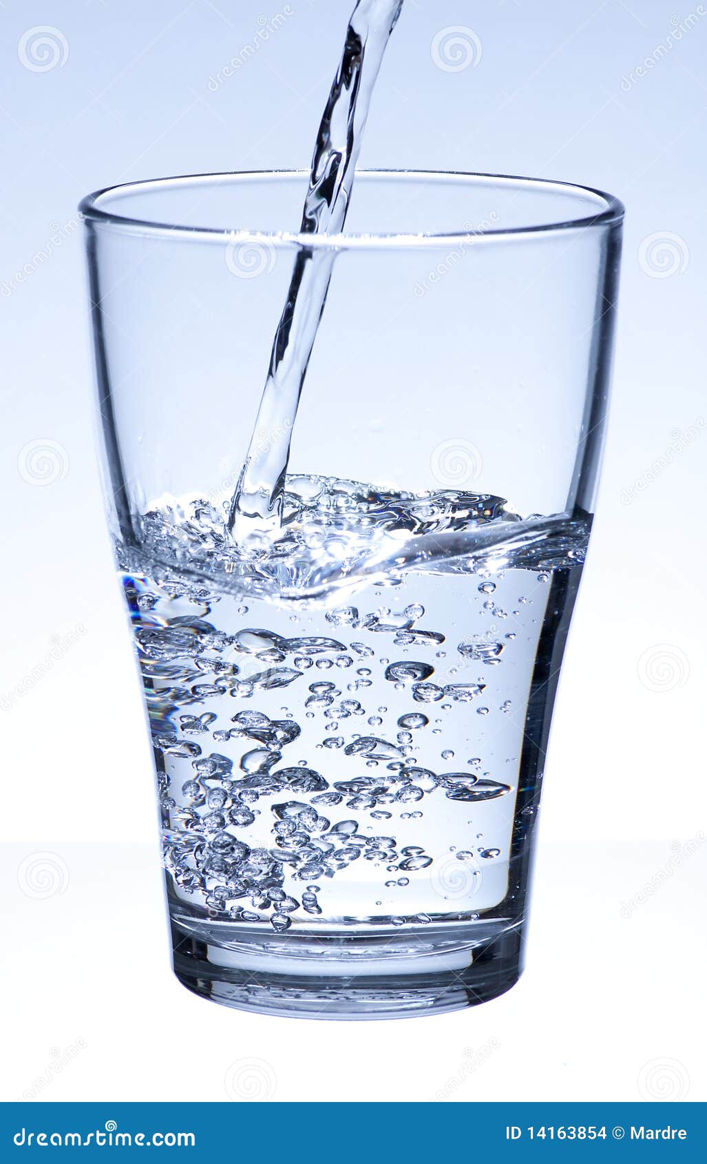 Waterglass stock photo. Image of drink, water, blue, sparkling - 14163854