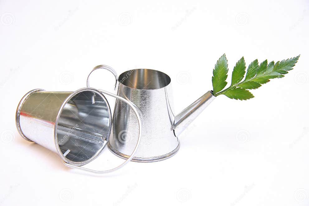 Watering can and bucket stock image. Image of cultivate - 24397481
