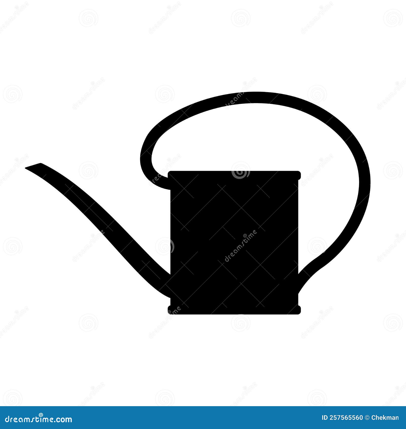 Watering Can Icon. Black Icon of Garden Watering Can Stock Vector ...
