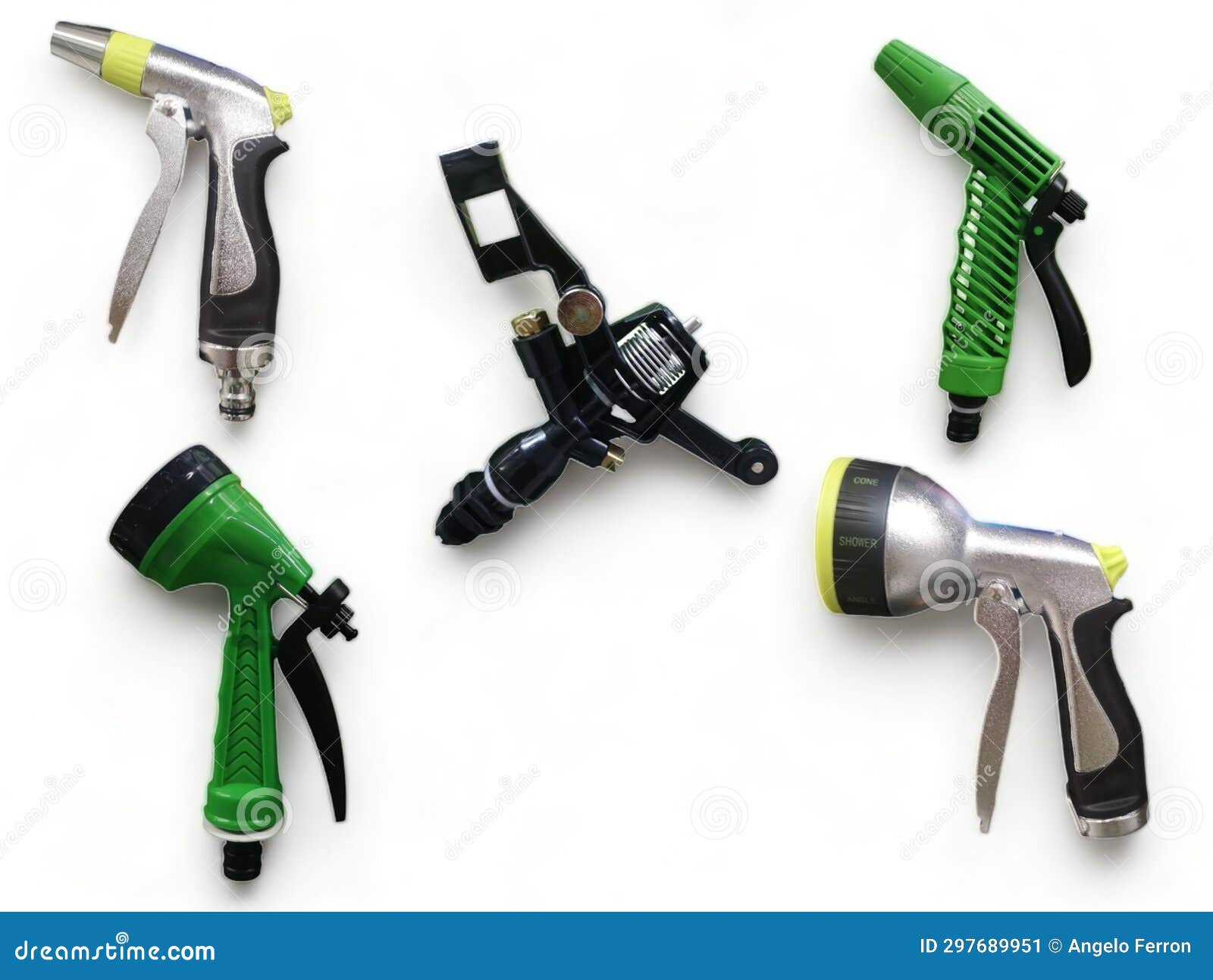 Watering Gun Garden Hose Guns- Stock Image - Image of care, spray ...