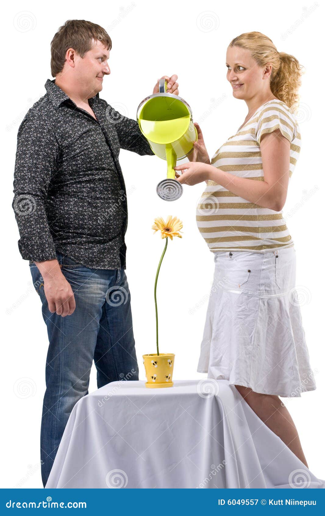 Watering Life stock image. Image of flower, potted, parents - 6049557
