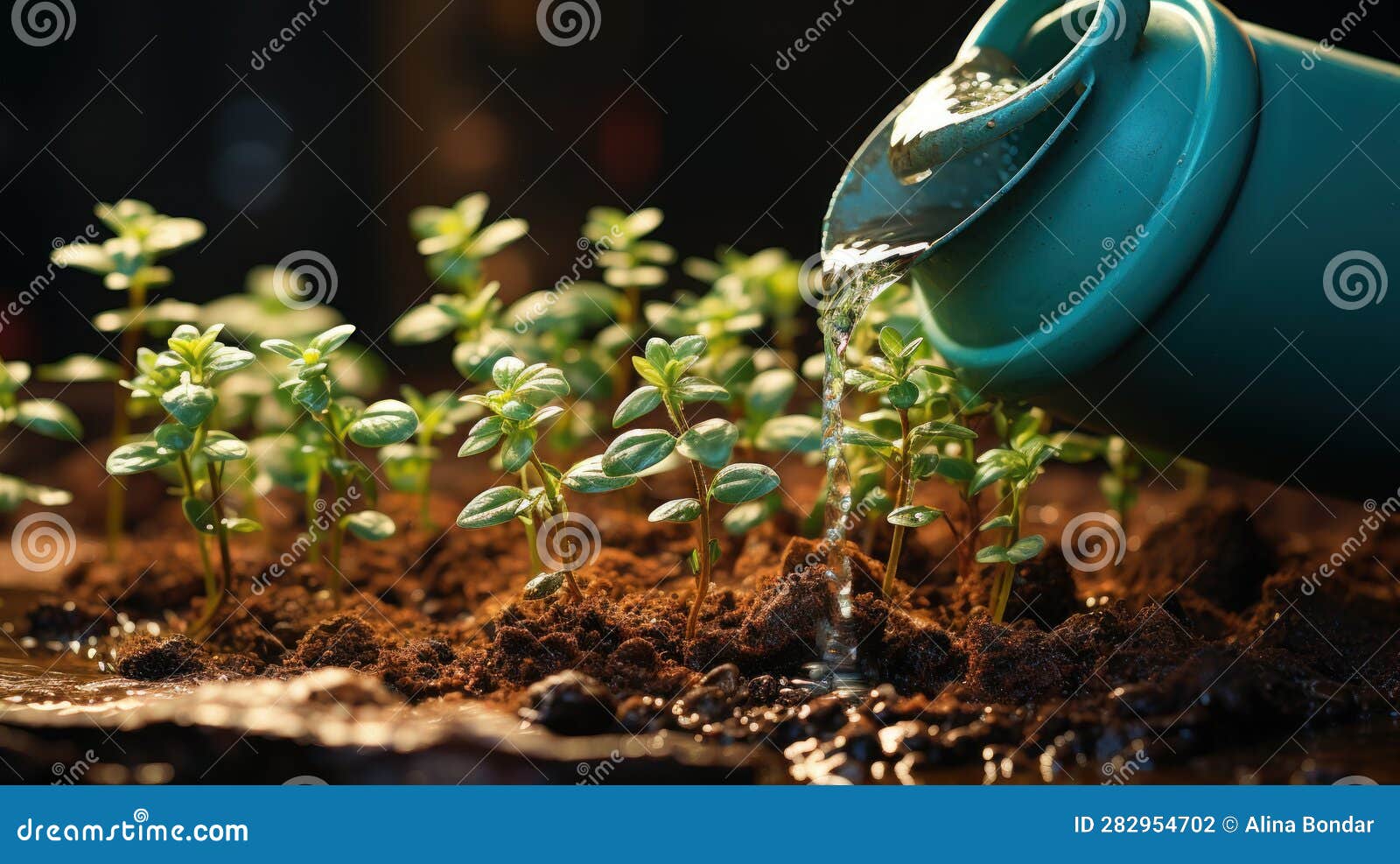 Watering Life: Responsible Water Usage. Created with Generative AI ...