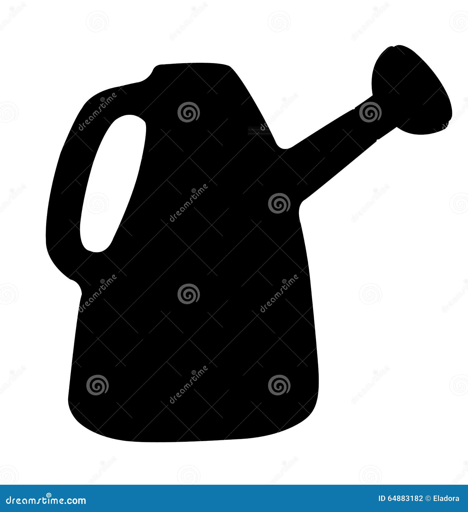 Watering pot stock vector. Illustration of vector, color - 64883182