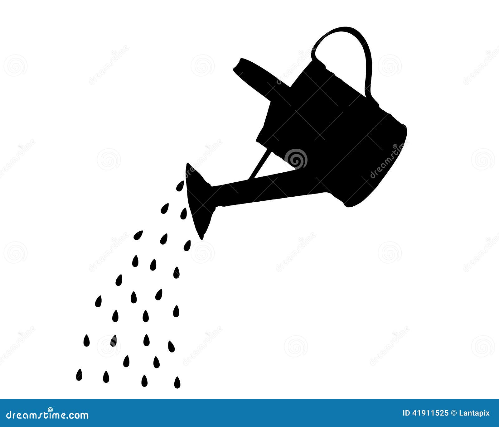 Watering pot stock vector. Illustration of background - 41911525