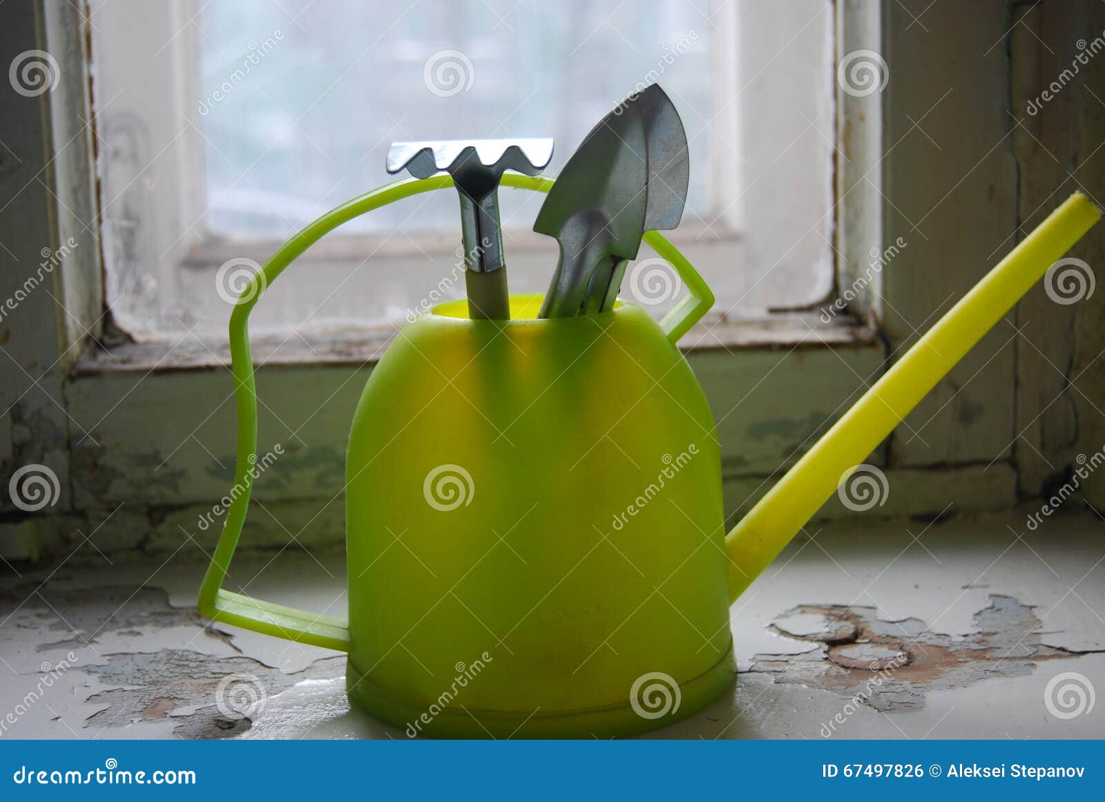 Watering With Tools On Royalty-Free Stock Image | CartoonDealer.com ...