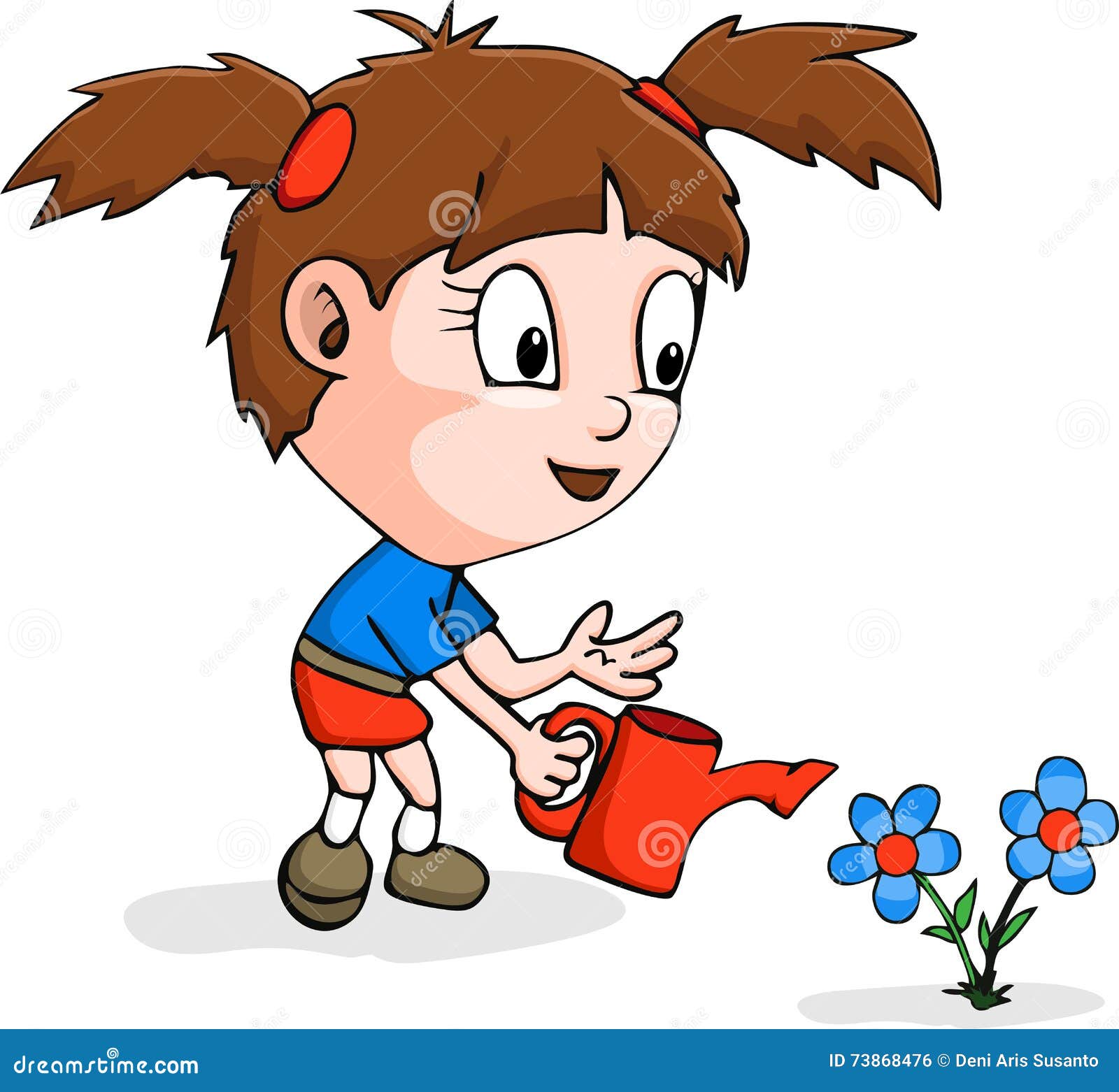 Watering stock vector. Illustration of color, enjoy, colorful - 73868476