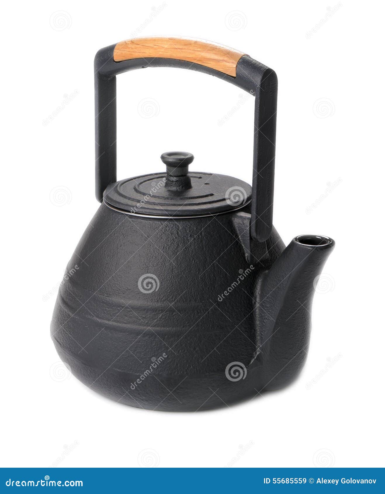 Waterketel gietijzer stock afbeelding. Image of achtergrond - 55685559