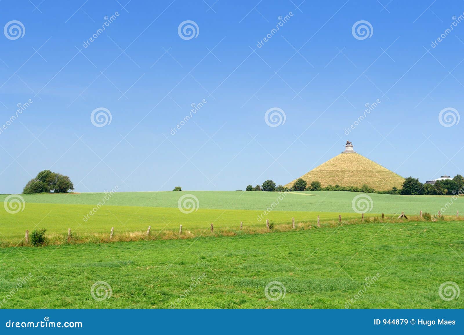Waterloo battle-field. stock image. Image of crops, fight - 944879