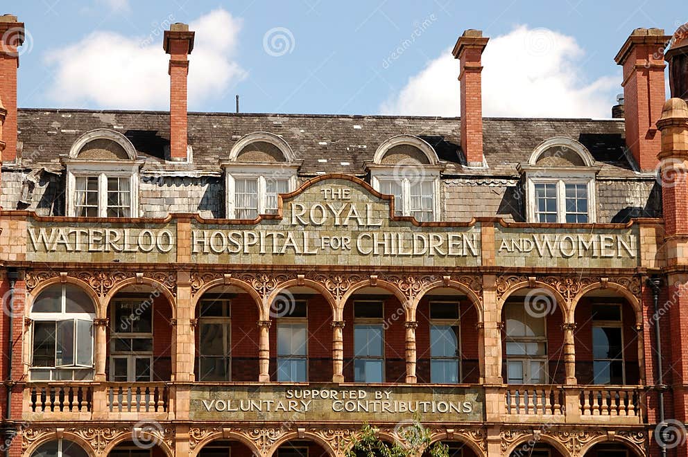 Waterloo Bridge hospital stock photo. Image of engraving - 2833010