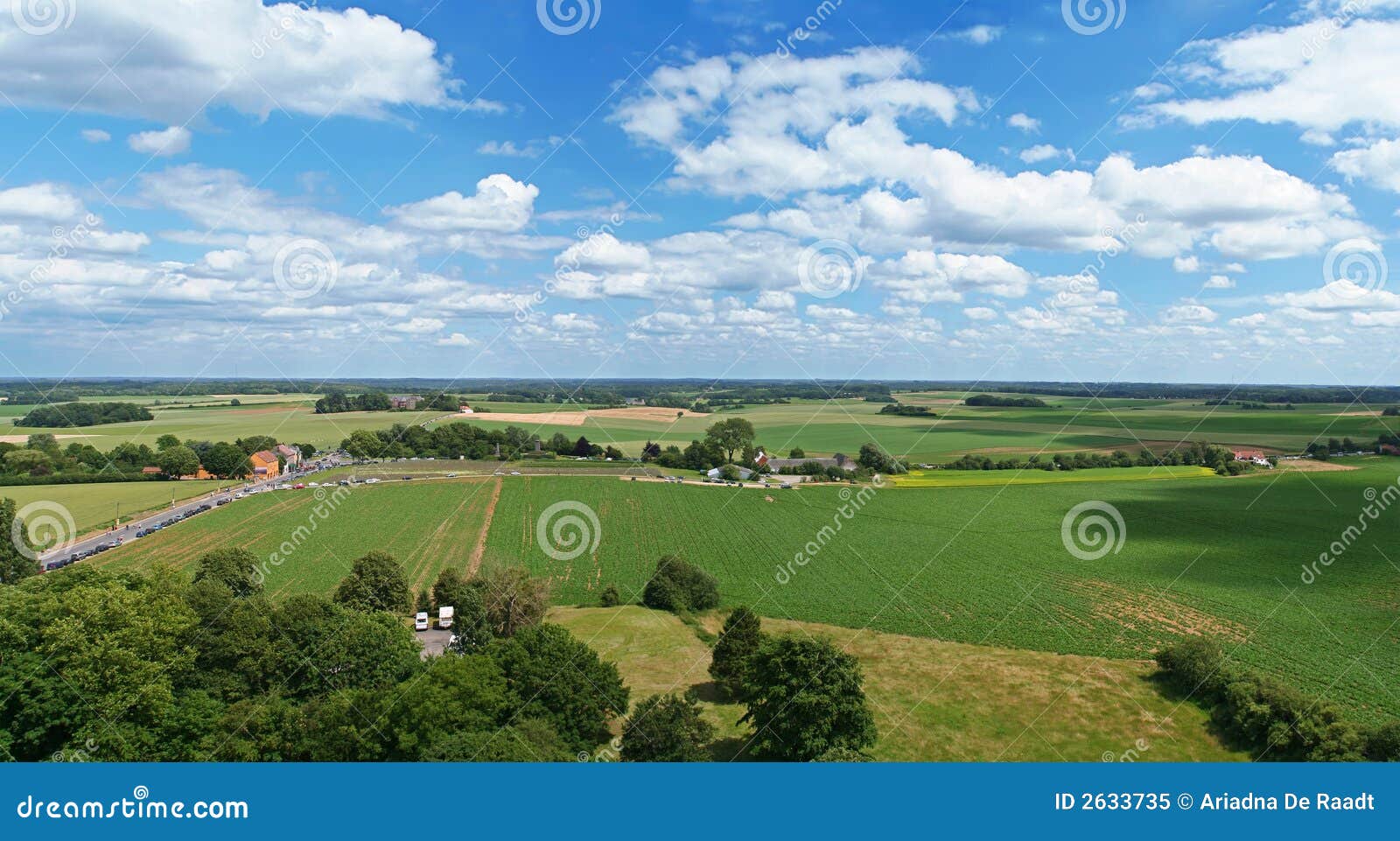 Waterloo View of Battle Field Stock Image - Image of europe, hero: 2633735