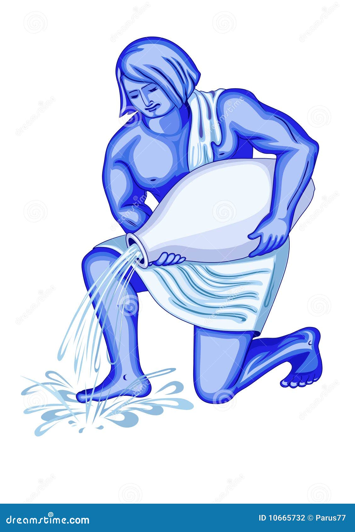 Waterman vector illustratie. Illustration of tijdschema - 10665732