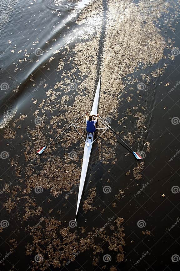 Waterman stock image. Image of scull, boatman, power, strokesman - 1074861