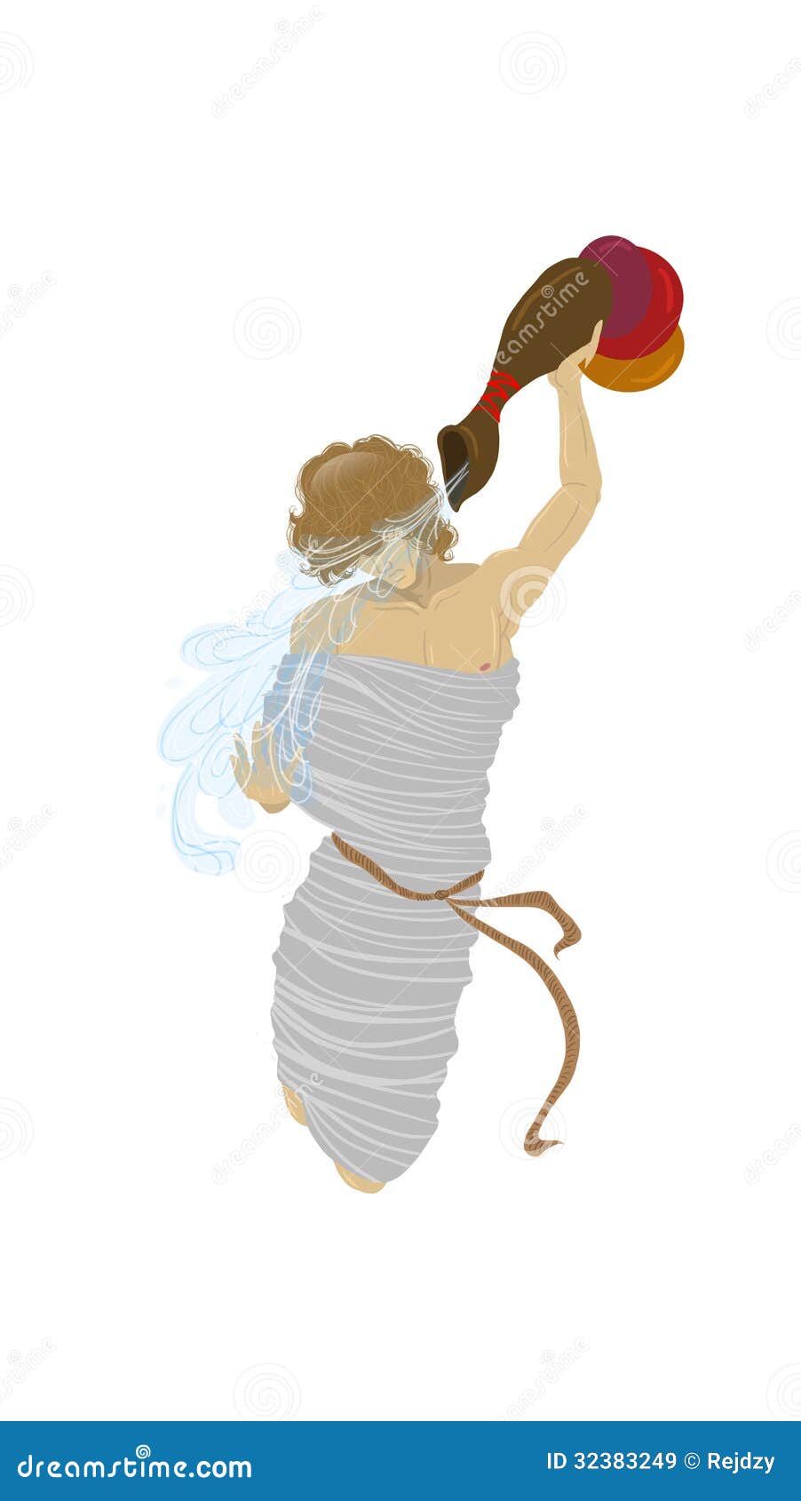 Waterman stock illustratie. Illustration of teken, waterval - 32383249