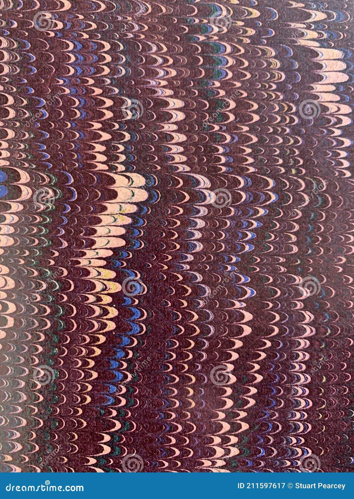 Watermark Background from Vintage Book Endpaper Stock Image - Image of ...