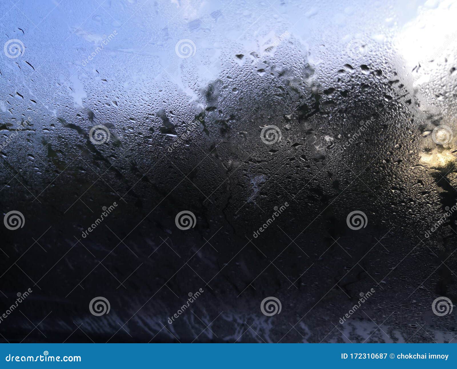 Watermark on car glass stock image. Image of steam, water - 172310687