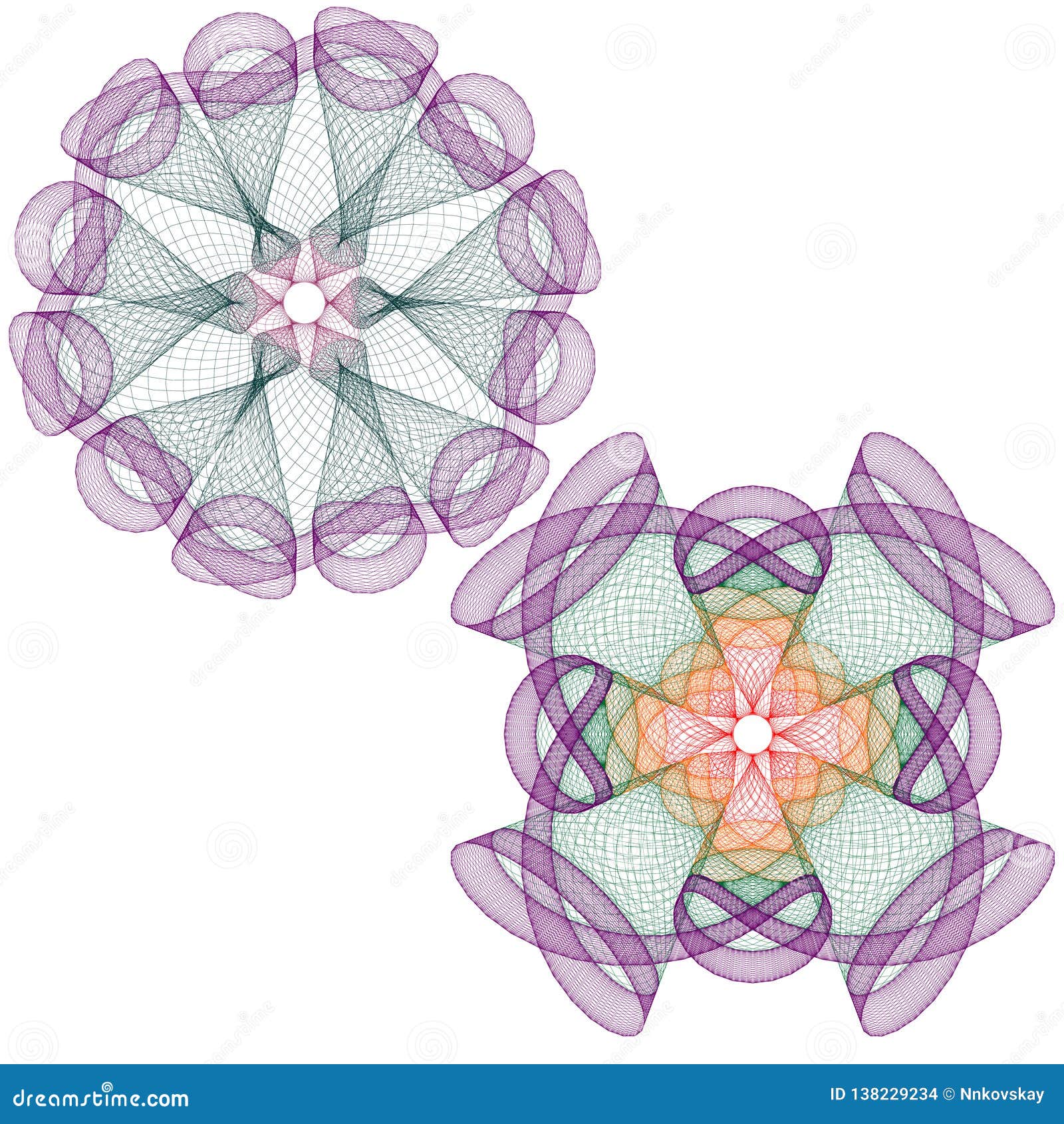 Watermark for Certificate, Guilloche Line.pattern. Stock Vector ...