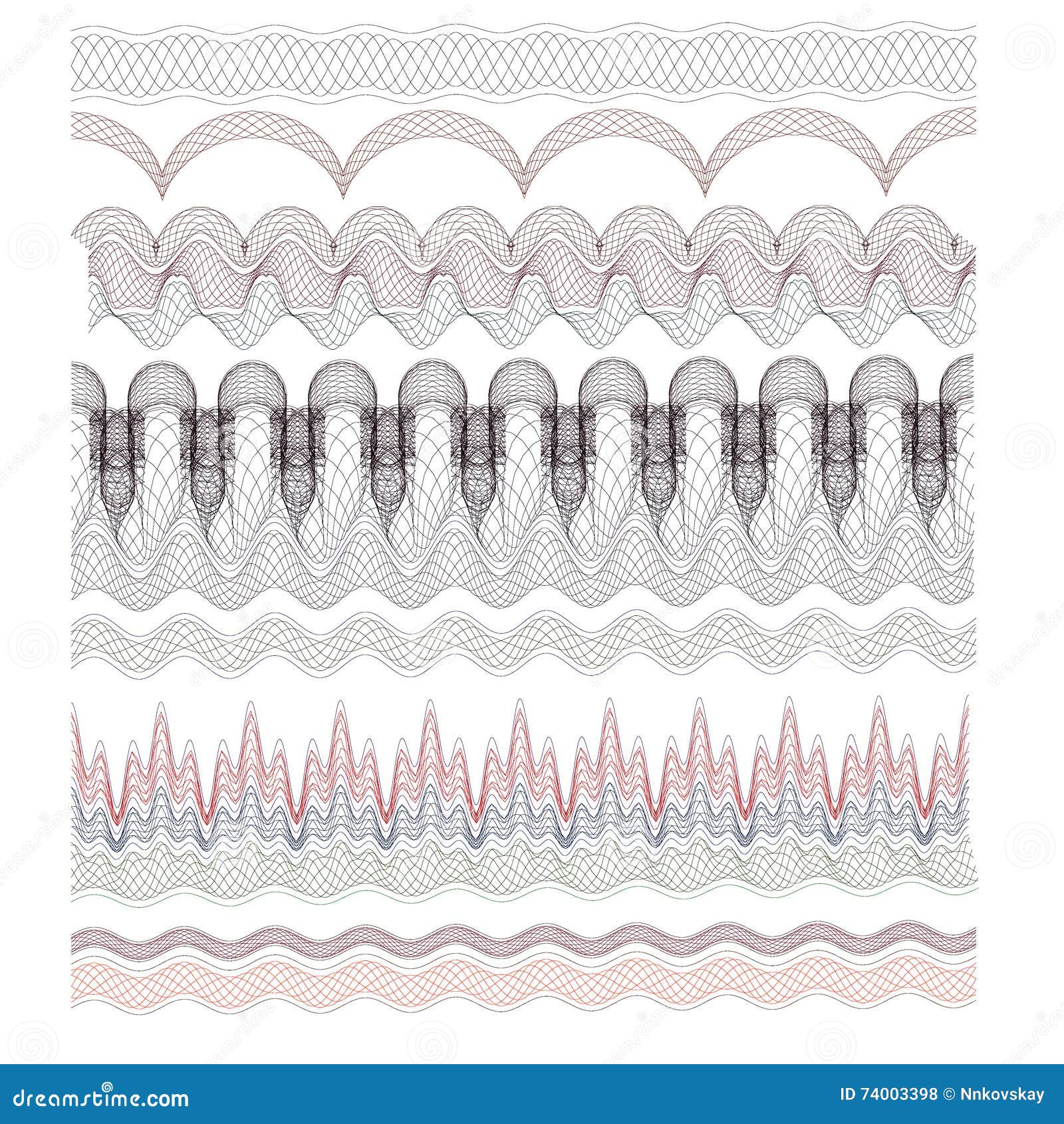 Watermark of Certificate with Guilloche Pattern Stock Vector ...