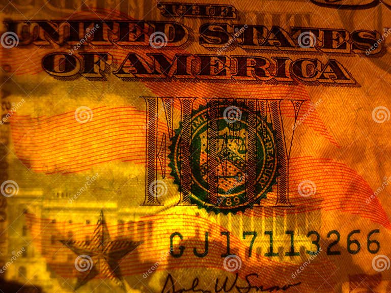 Watermark face US $50 bill stock photo. Image of number - 10318274