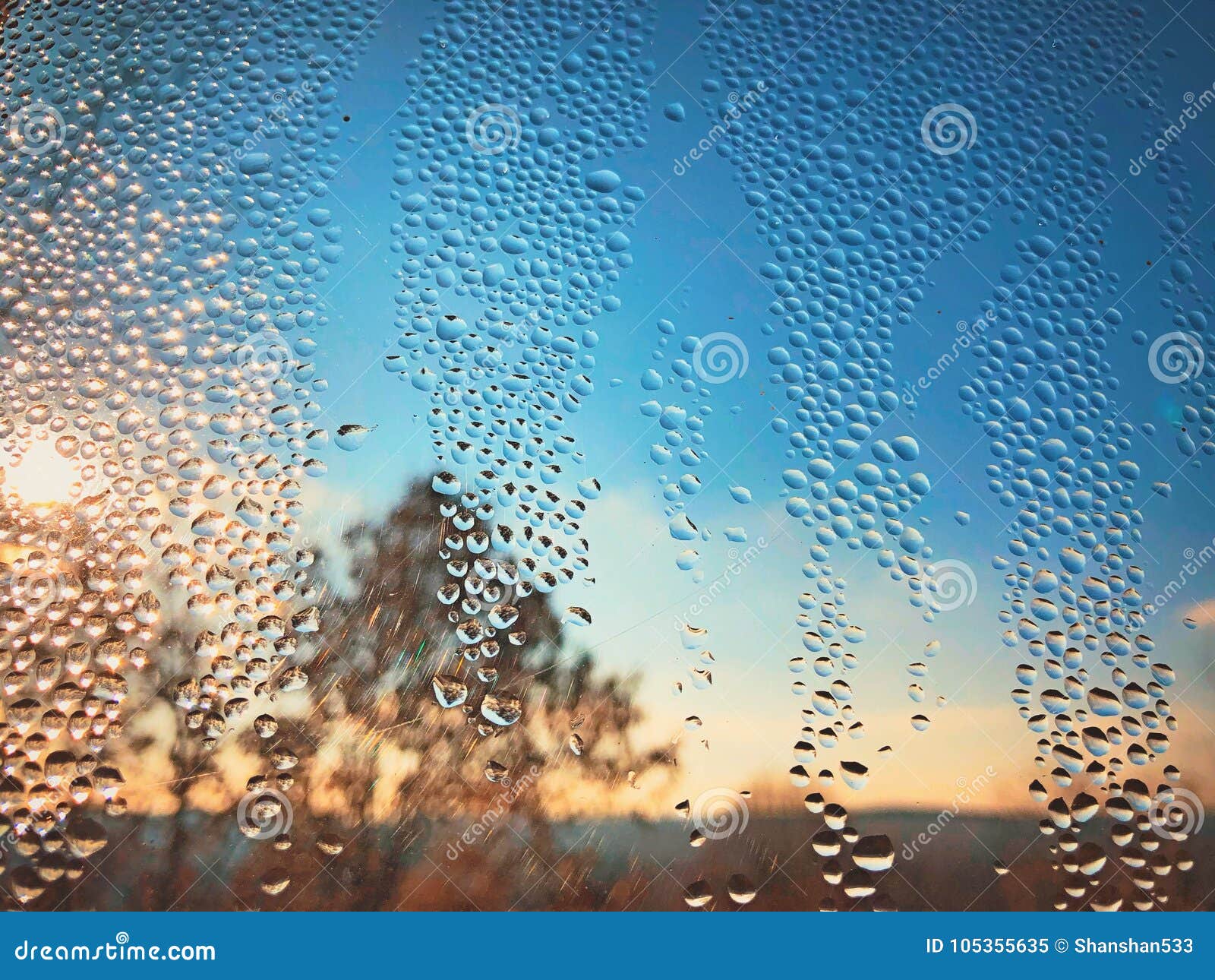 Drops on the glass stock image. Image of covered, abstracted - 105355635