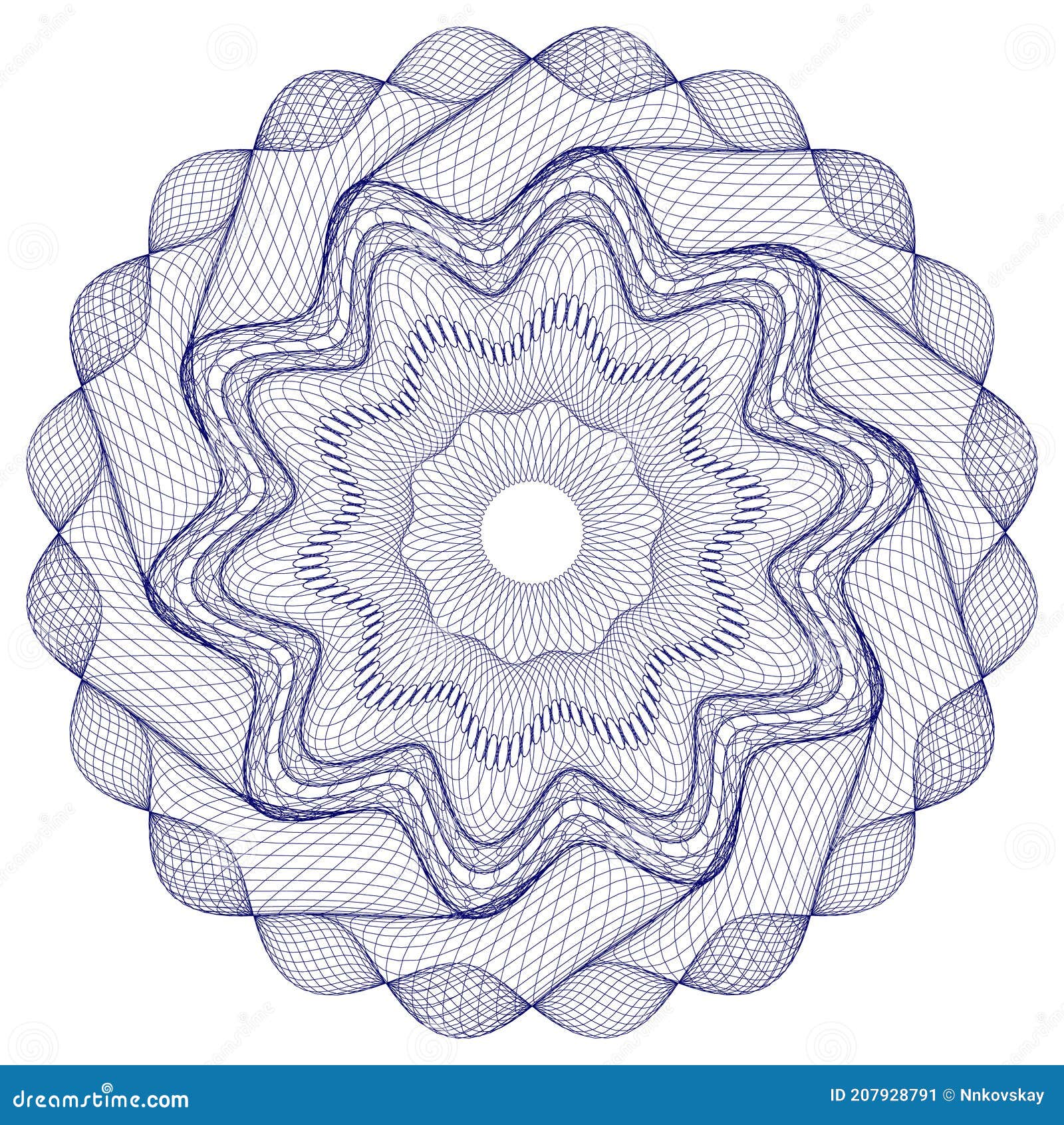 Watermark ,Guilloche Rosetta , Design For Background For Certificate ...