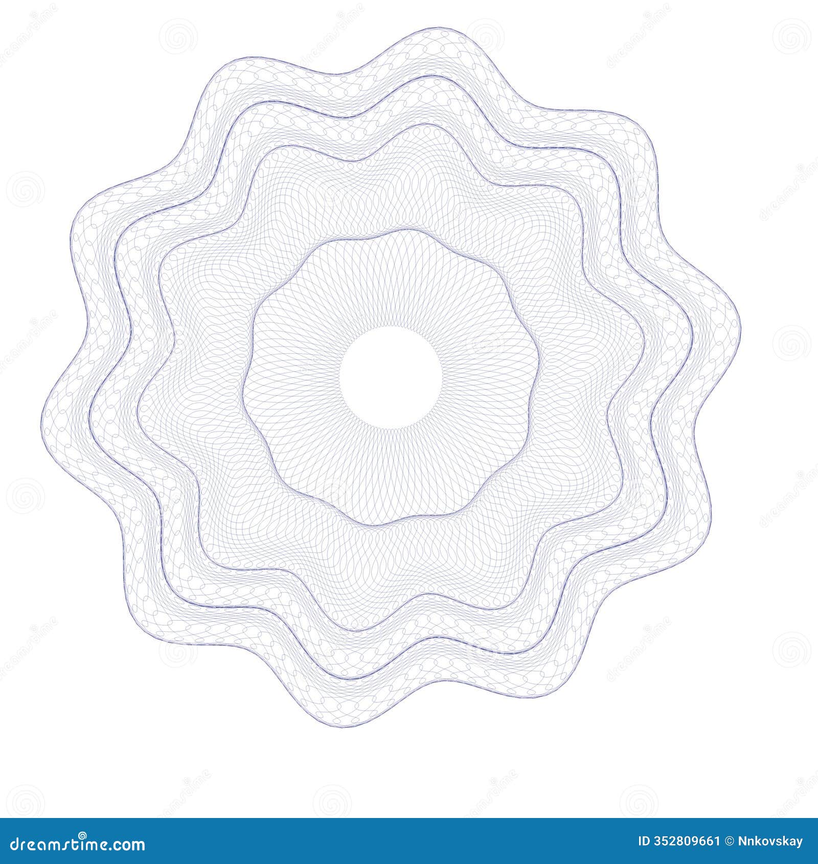Watermark Guilloche. Watermark Pattern ,rozetta Stock Illustration ...