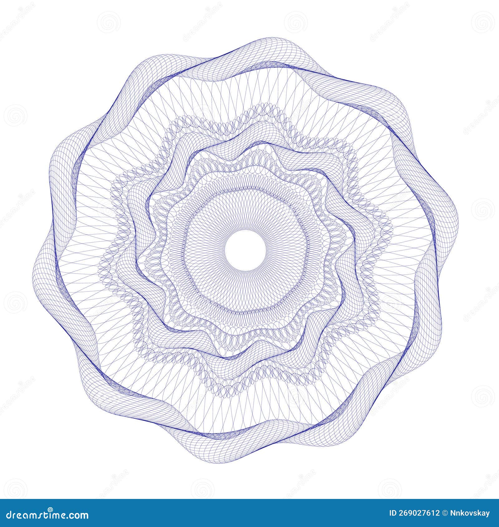 Watermark ,Guilloche Rosetta , Stock Illustration - Illustration of ...