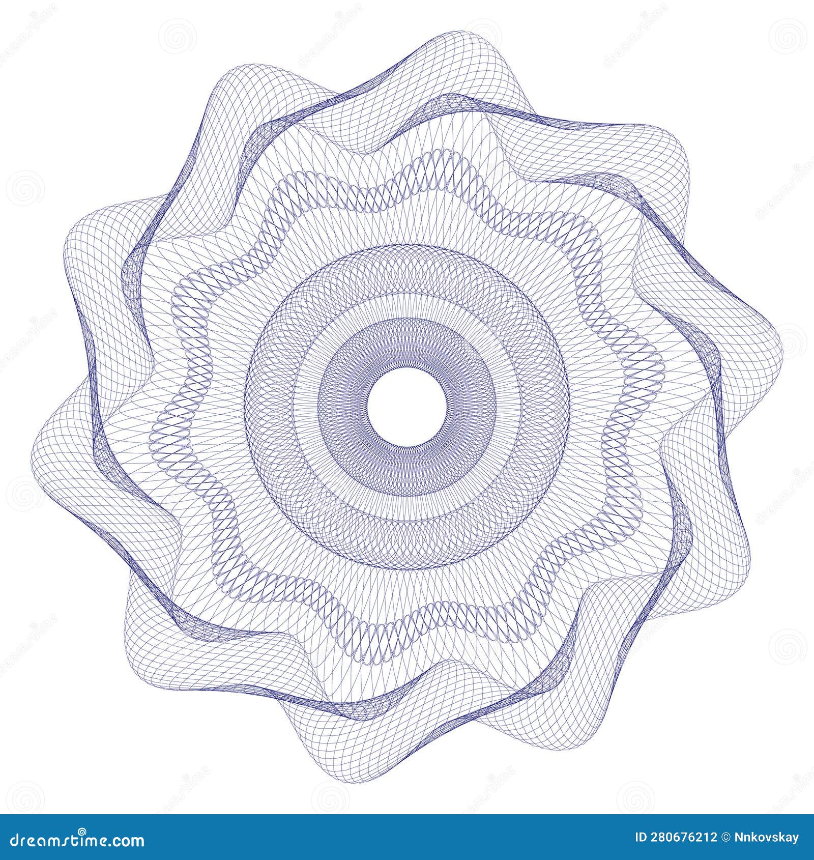 Watermark ,Guilloche Rosetta , Design For Background For Certificate ...