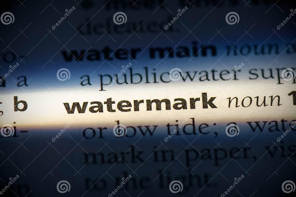 Watermark stock image. Image of dictionary, definition - 161574883