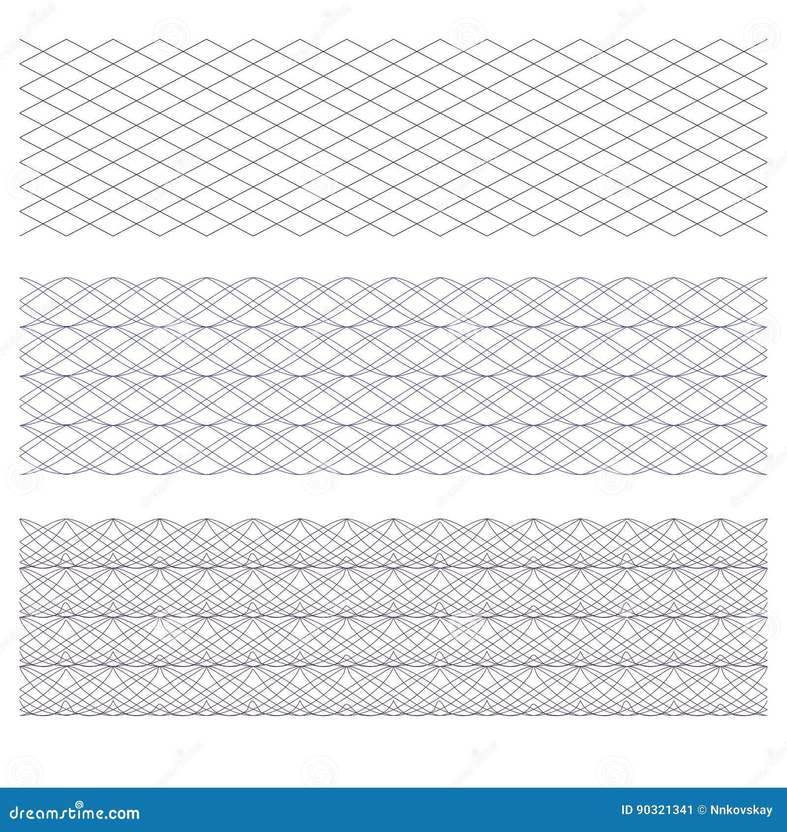Watermarks Pattern Guilloche for Certificate, Stock Vector ...