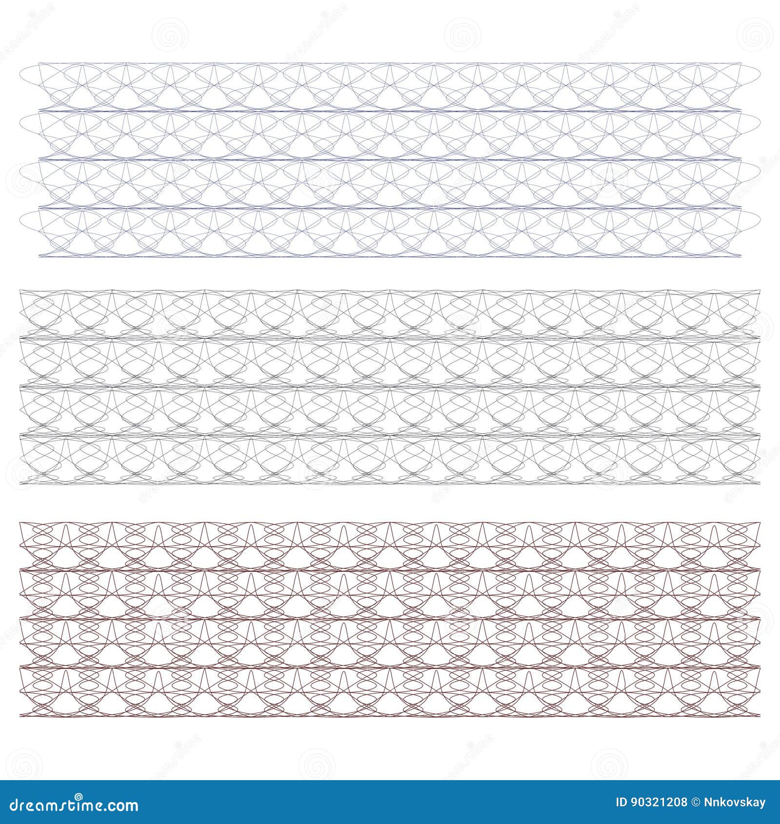 Watermarks Pattern Guilloche for Certificate, Stock Vector ...