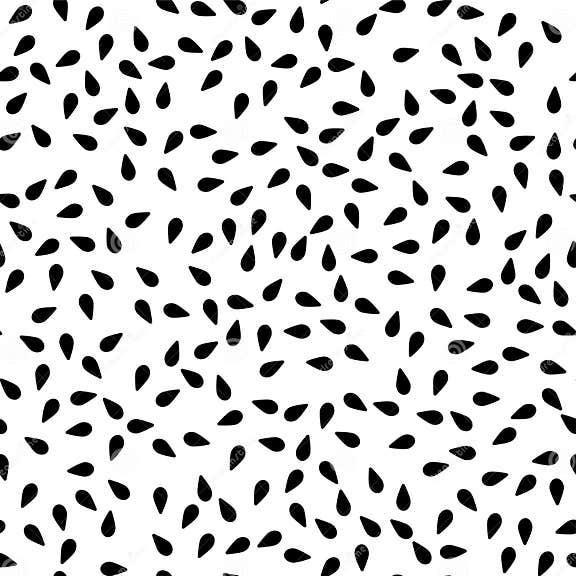 Watermelon Seeds. Seamless Vector Patterns Stock Vector - Illustration ...